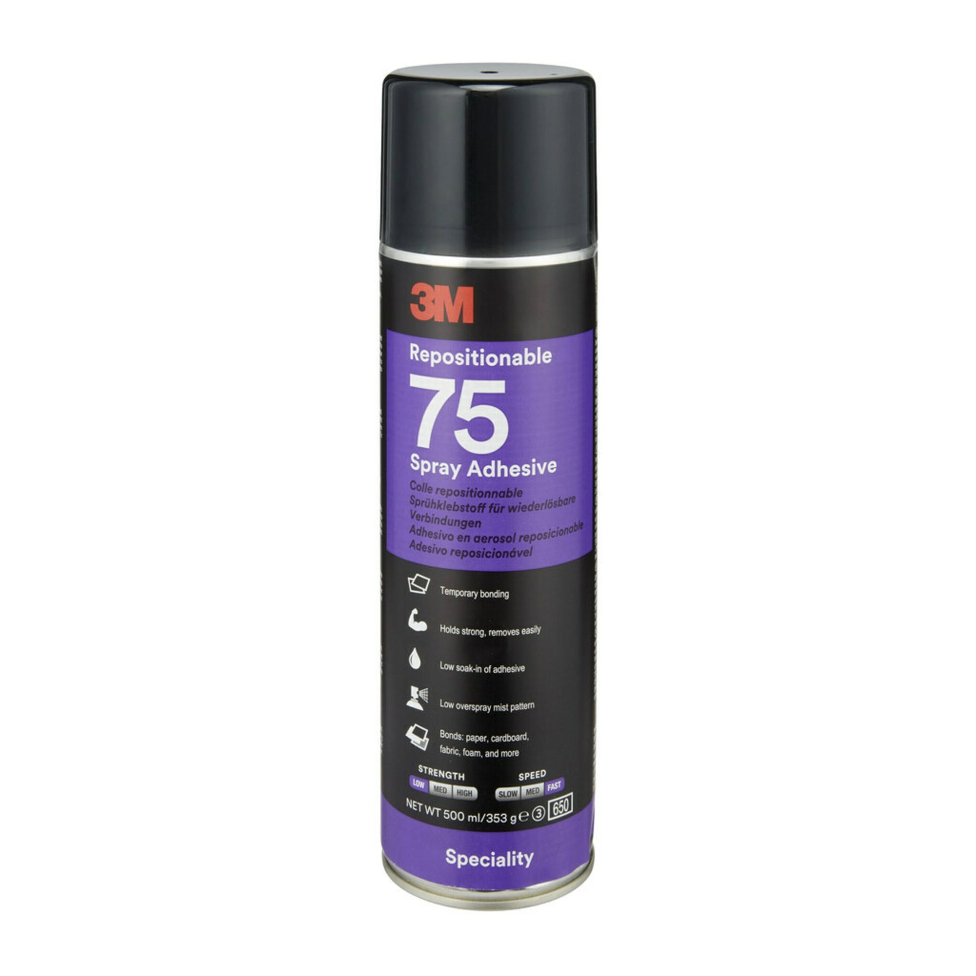 3M Repositionable 75 Spray Adhesive - Finat Srl